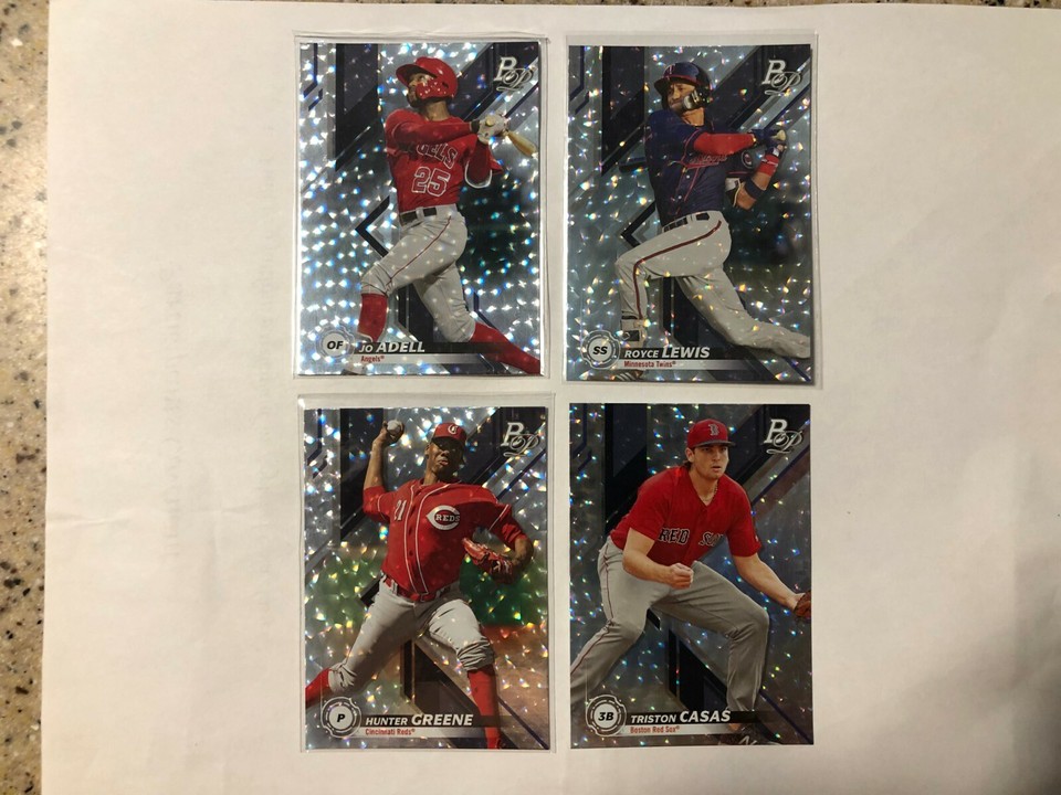 2019 BOWMAN PLATINUM BASEBALL CARD ICY ICE PARALLEL PROSPECTS CHOOSE ...