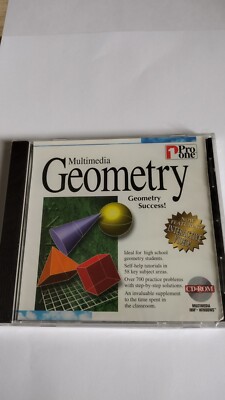 Multimedia Geometry Pro One Software for Windows 95 3.1 or 3.11 Brand ...