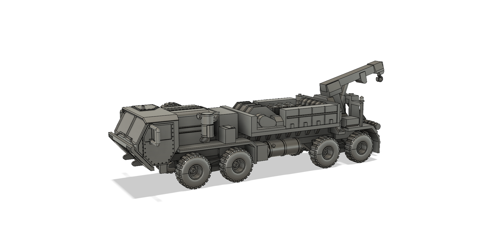 1-72ND SCALE 3D PRINTED IRAQ WAR U.S. ARMY M984 HEMTT WRECKER CRANE ...