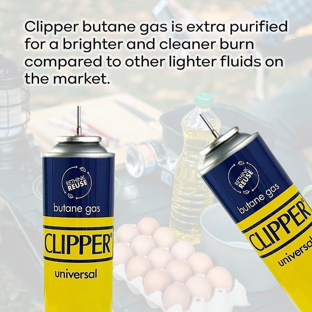 CLIPPER Universal Gas Lighter Butane Gas GSD LIGHTERS Fuel Fluid Refill ...