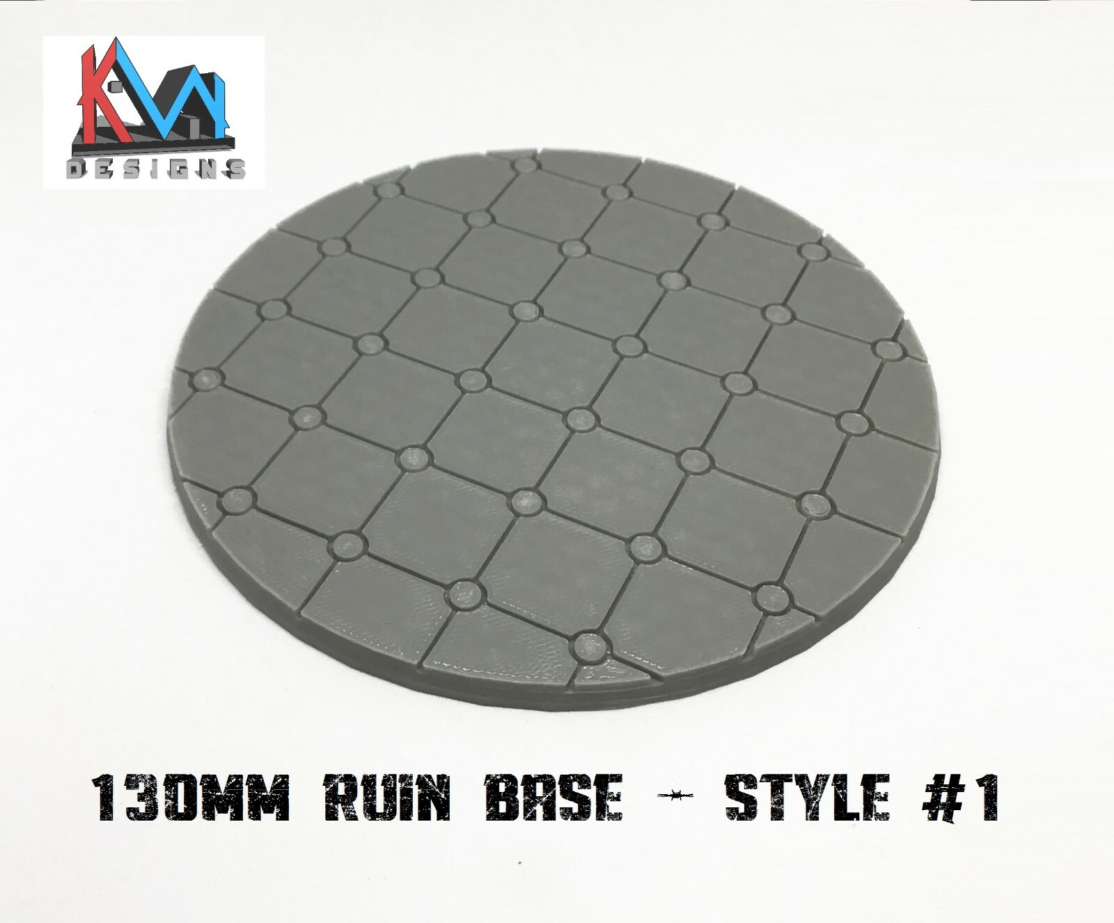 3D Printed - 130mm Scenic Ancient Temple Ruin Bases Style Bases - 2 ...