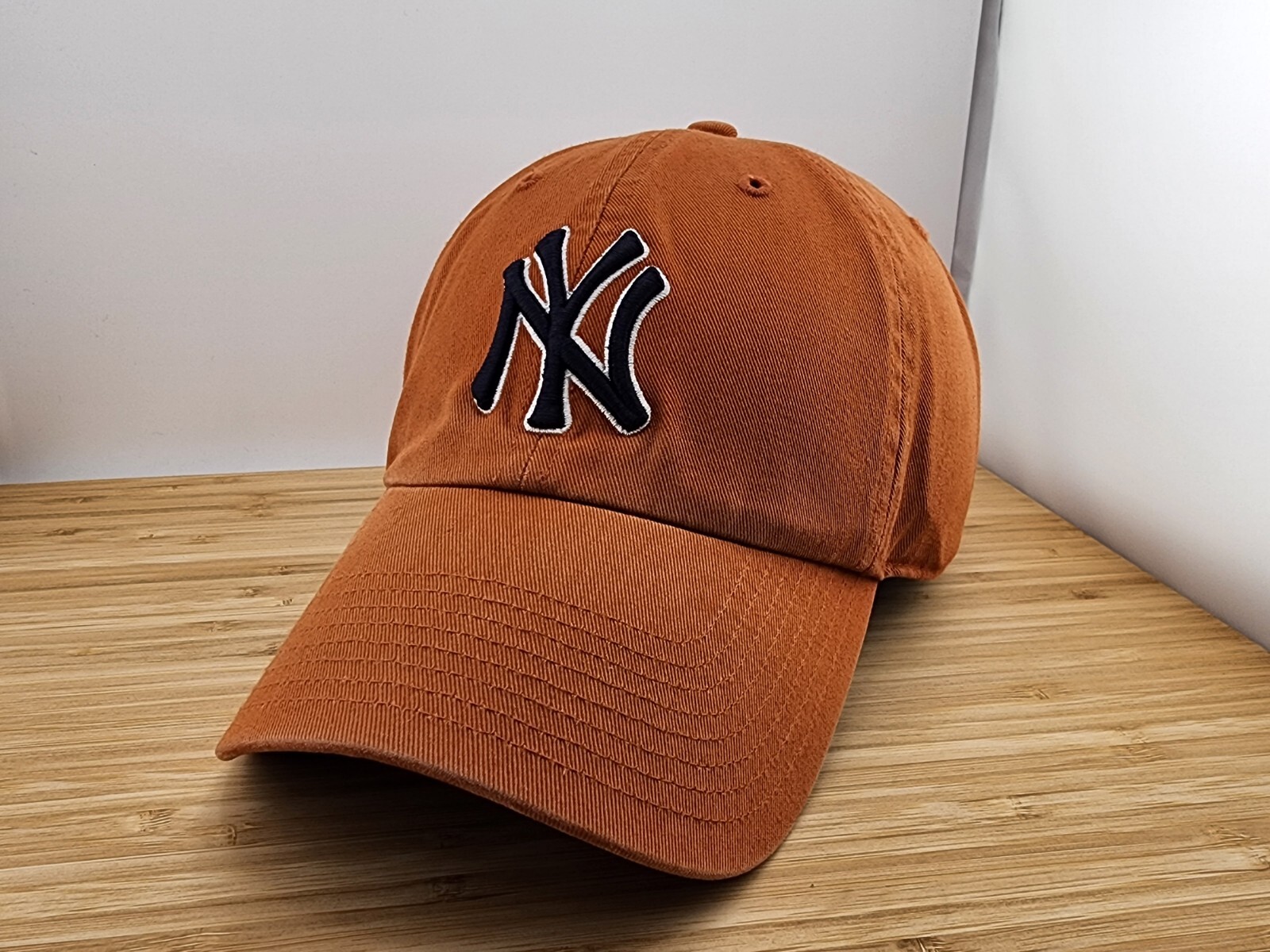 New York Yankees Fitted Hat, Orange Cap, Twins Enterprise, 100% Cotton ...