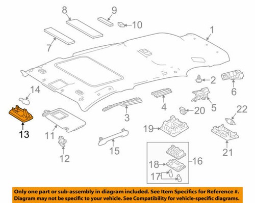 81340-30110 Toyota Lamp assy, vanity 8134030110, New Genuine OEM Part ...
