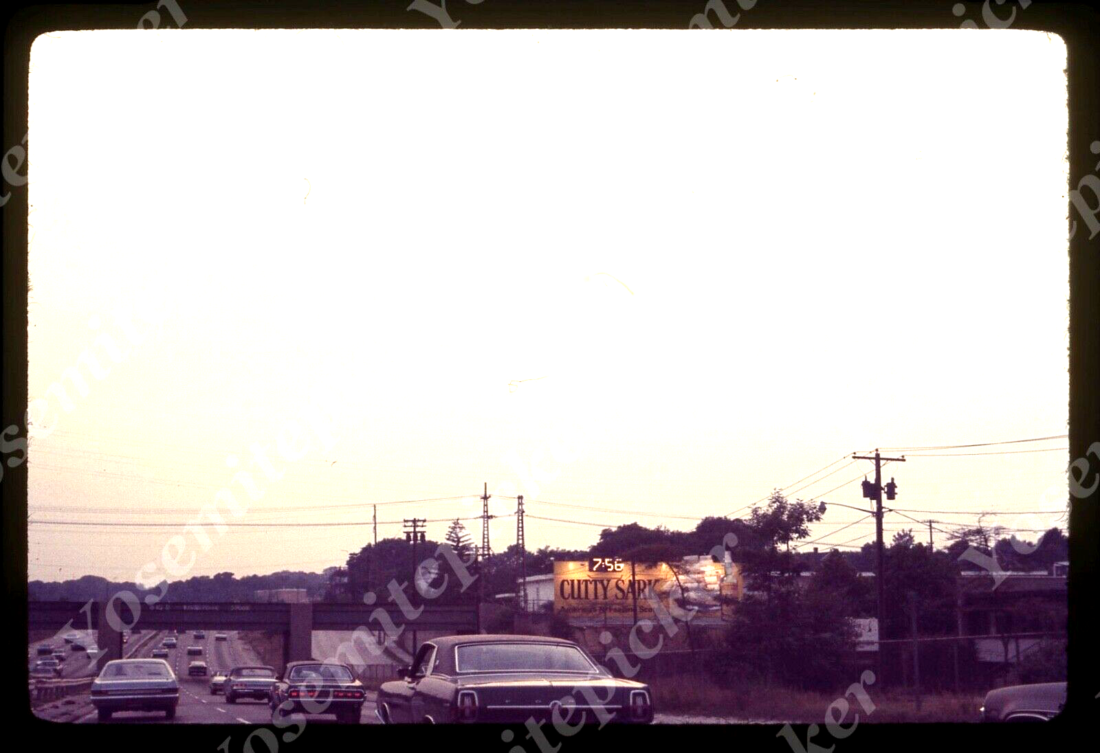 sl77 Original slide 1970 freeway scene cars 236a | eBay