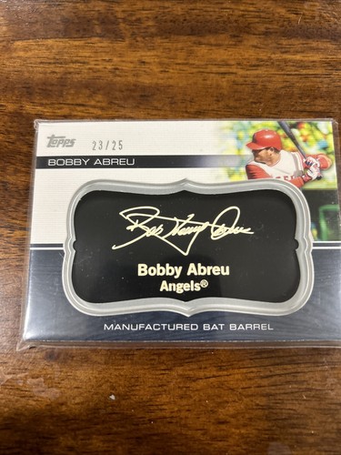 2010 Topps Baseball Black Bat Barrel Bobby Abreu MBB98 23/25 | eBay