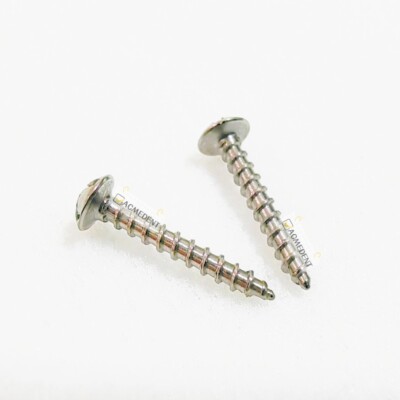 10Pcs Dental GBR Screws Full Thread Fixation Screw Titanium Long 10mm ...