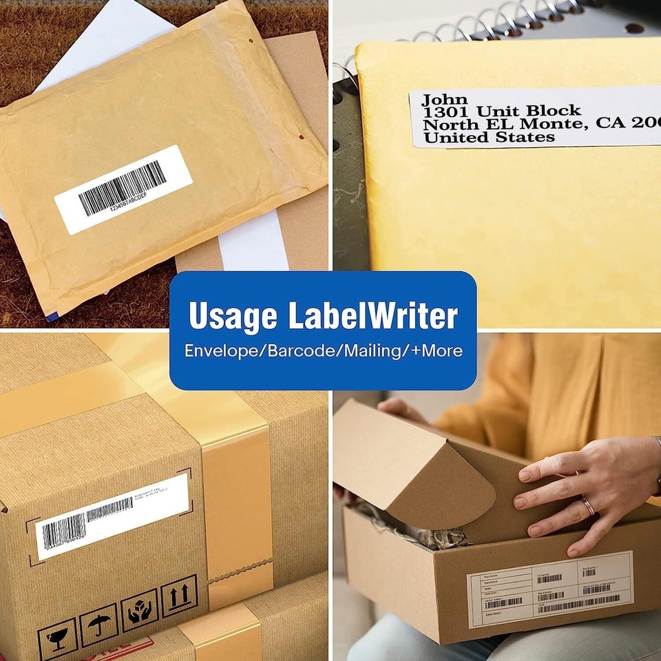 1-1/8" x 3-1/2" Shipping Barcodes Address Labels for Zebra ZT220, ZT411 ...