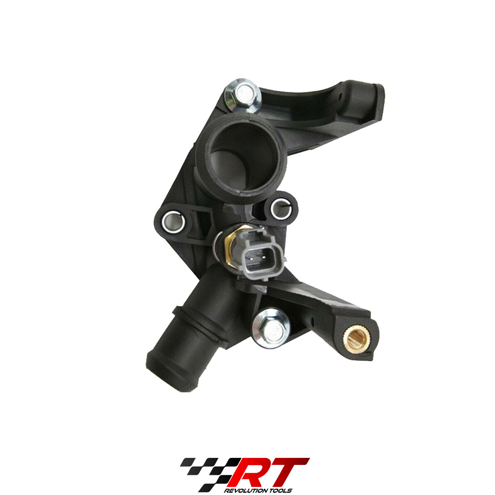 Ford Focus C-Max Fiesta Puma Fits Thermostat Coolant Flange Pipe Sensor ...