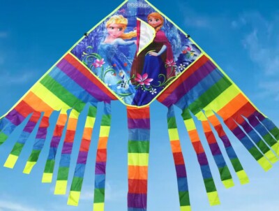 36" Disney Frozen Anna Elsa Olaf Kristoff Kite Outdoor Sport fly line ...