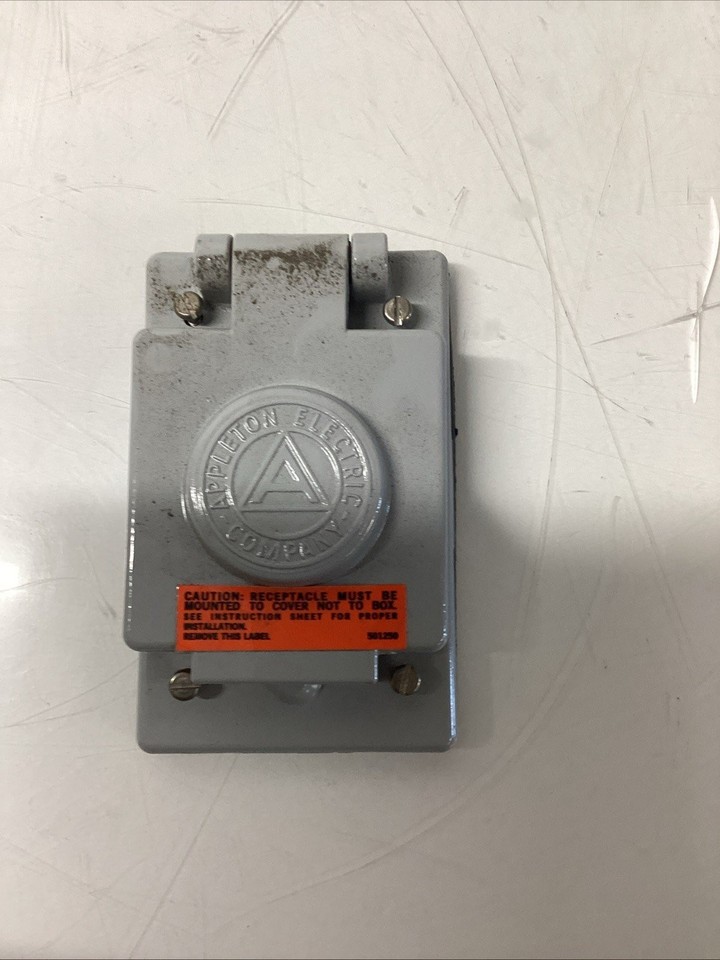 Appleton Electric Company 501341 FSK Series Weatherproof Outlet Box Lid ...