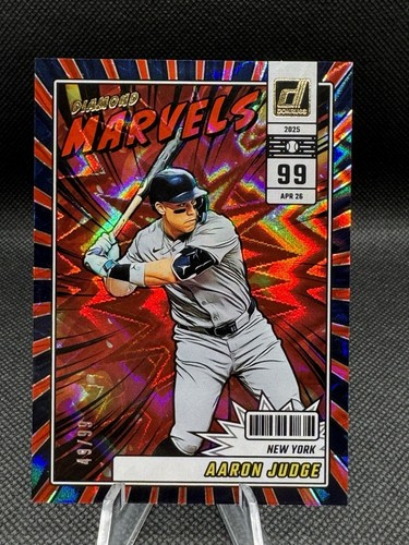 2025 Donruss AARON JUDGE Diamond Marvels Red Xplosion #'d /99 - Yankees ...