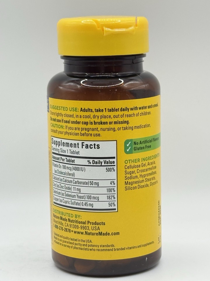 Nature Made Super Vitamin D Immune Complex, Supplement for Immune, 70 ...