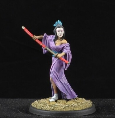 Painted Geisha Assassin from Dark Sword Miniatures female D&D character ...