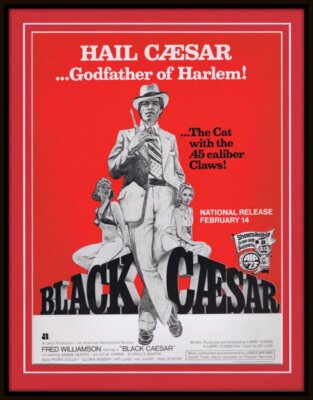 ORIGINAL Vintage 1972 Black Caesar 11x14 Framed Advertisement Fred ...