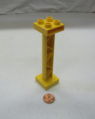 Lego Duplo 1 Yellow Column Post 2X2 5" Tall Brick Block Piece ...
