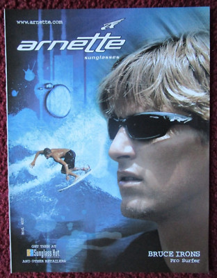 2005 ARNETTE Fashion Sunglasses Print Ad ~ BRUCE IRONS Pro Surfer ...