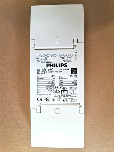 20 x Philips LED-Treiber Xitanium 20W WH 0.15-0,5A 54V TD/Is 230V DALI ...