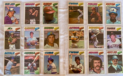 1977 Topps Baseball Cloth Sticker Complete Set (55 Cards) | eBay