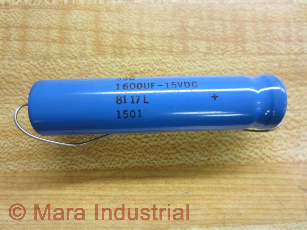 Sprague 1600UF-15VDC Capacitor 39D 81 17 L 1501 | eBay