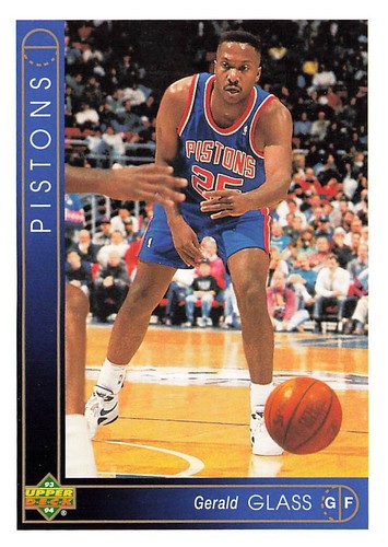 1993 Upper Deck #108 Gerald Glass Detroit Pistons | eBay