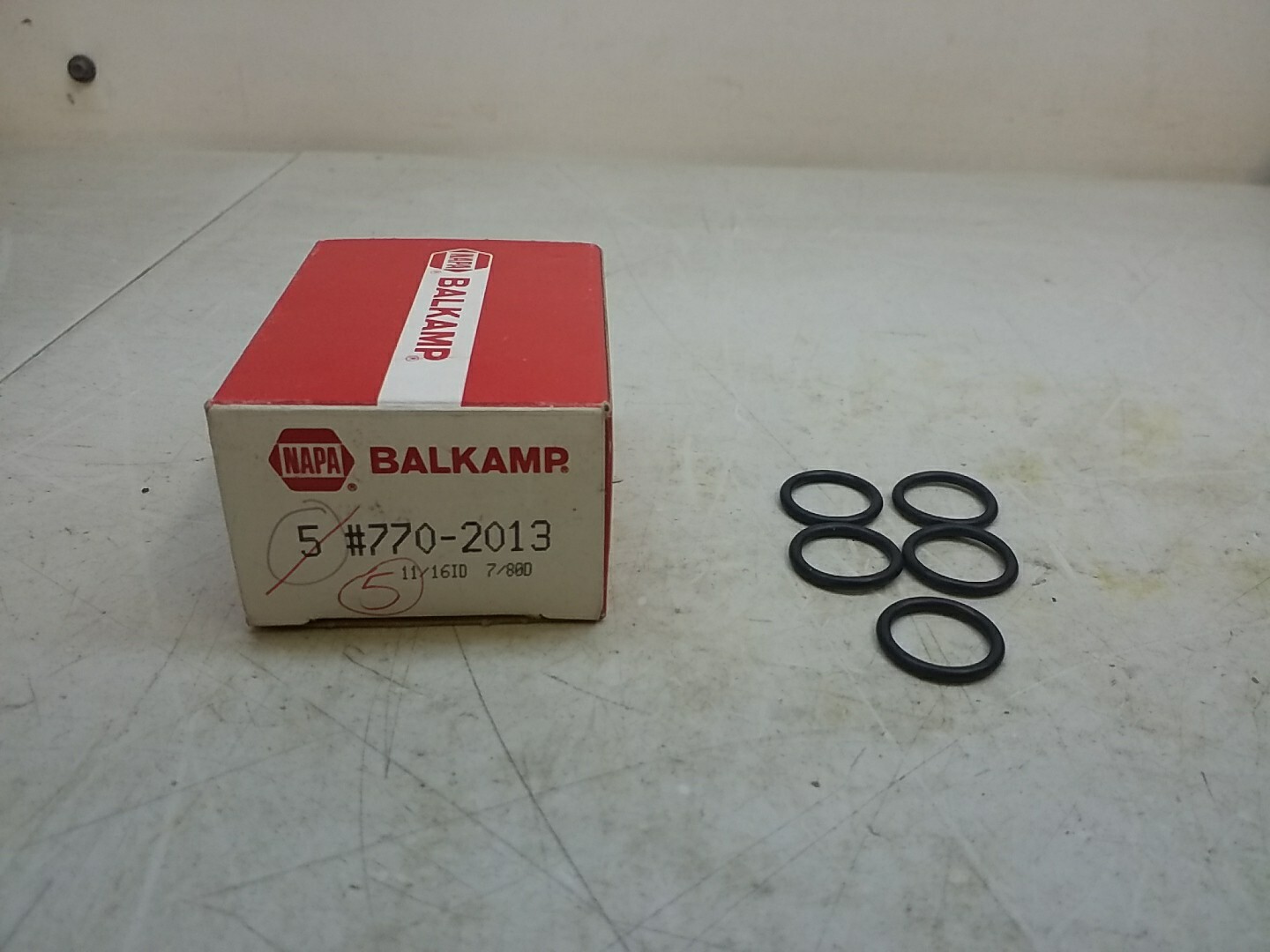 770-2013 Napa Balkamp Automotive O Rings 11/16" I.D. X 7/8 O.D Quantity ...