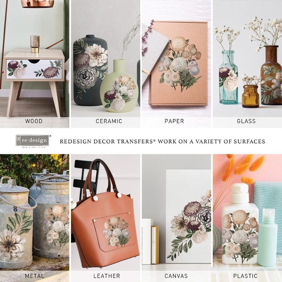 Redesign Décor Transfers® Boho Bird Butterfly 24"x35",Wall Decals DIY ...