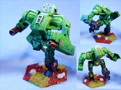 Battletech painted Dragon II battlemech OH | eBay