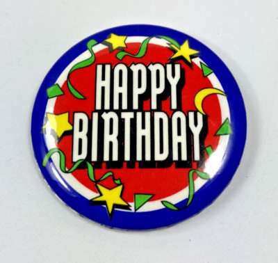 Happy Birthday Vintage Pinback Button | eBay