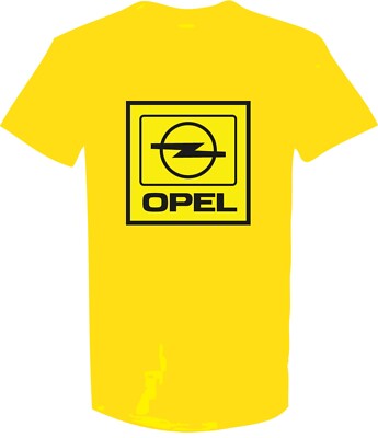 Opel Classic Logo Car Enthusiast Logo Men's Black T-Shirt Size S to 2XL ...