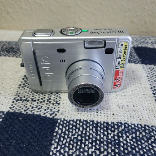 Pentax Optio S40 4MP Compact Digital Camera Optical Zoom Tested Works ...
