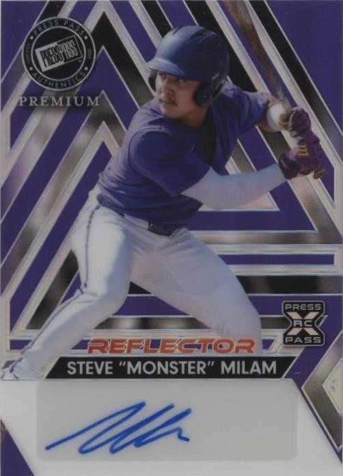 2024 Leaf Press Pass Premium - Autographs Steve “Monster” Milam #BA-SM1 ...