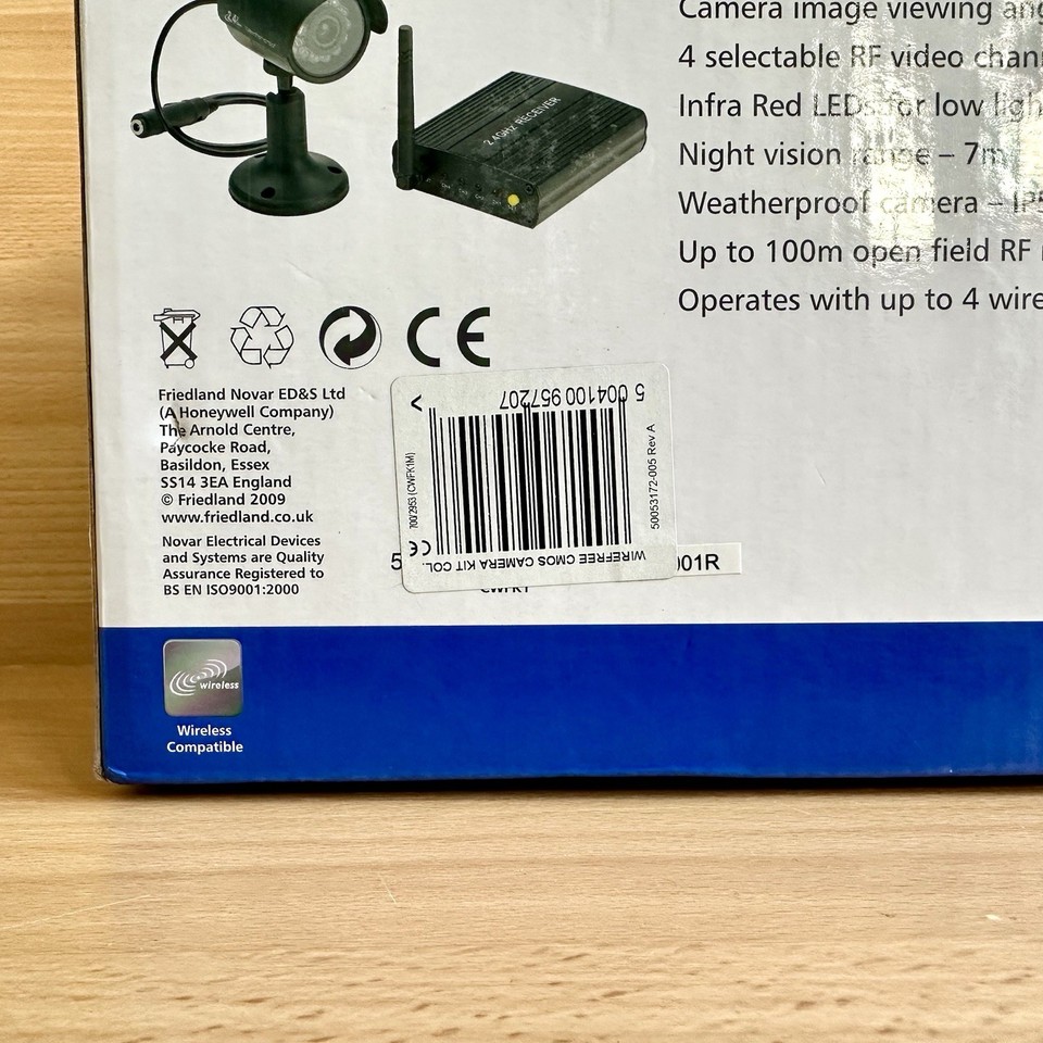 Friedland Response Wireless Colour Camera CCTV Kit CWFK1 ~ New ~ | eBay UK