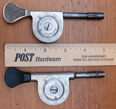 Set of 2 Vintage L. S. Starrett Co. Speed Indicators/Tachometer ...