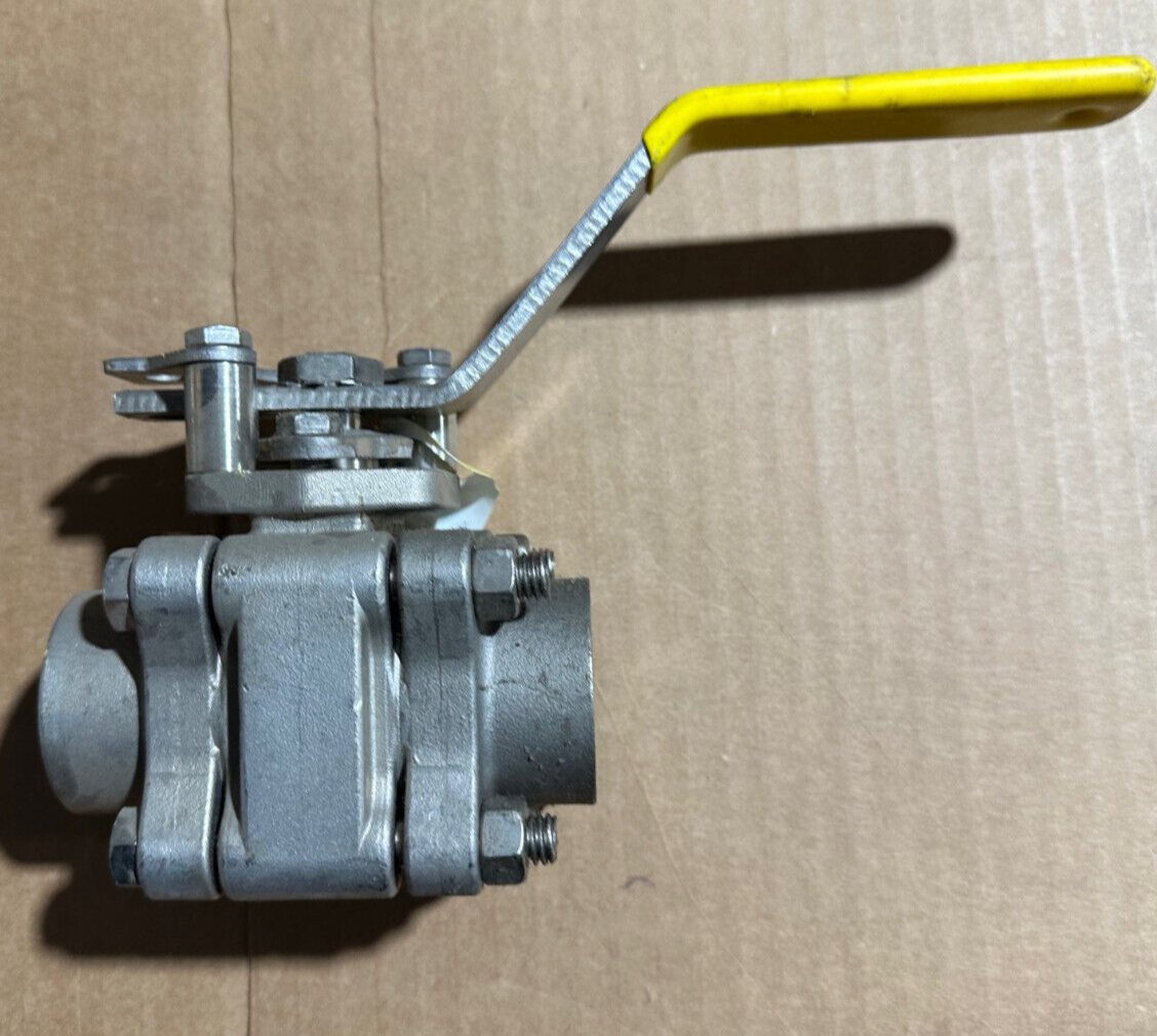 New APOLLO 86A-205-01 STAINLESS BALL VALVE 1" WELD SOCKET CF8M 1500 CWP ...