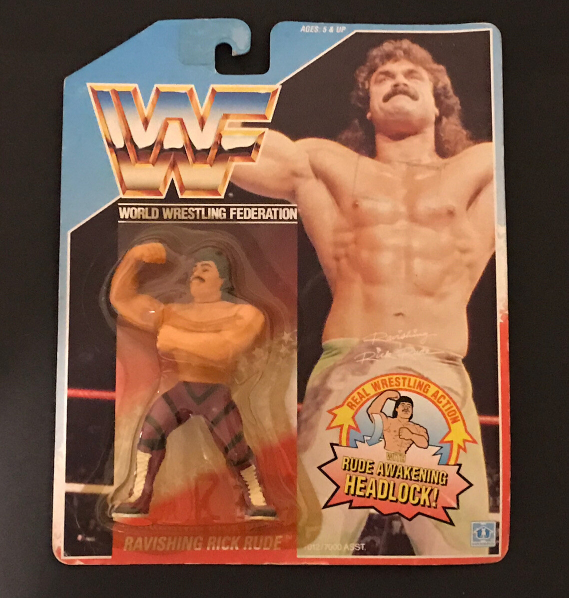 Vintage Hasbro 1991 WWF WWE RAVISHING RICK RUDE Figure MOC ENGLISH | eBay