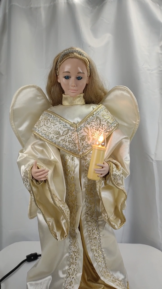 Vintage 90s Angel Animated Illuminated Motion Figure 24" Holiday ...
