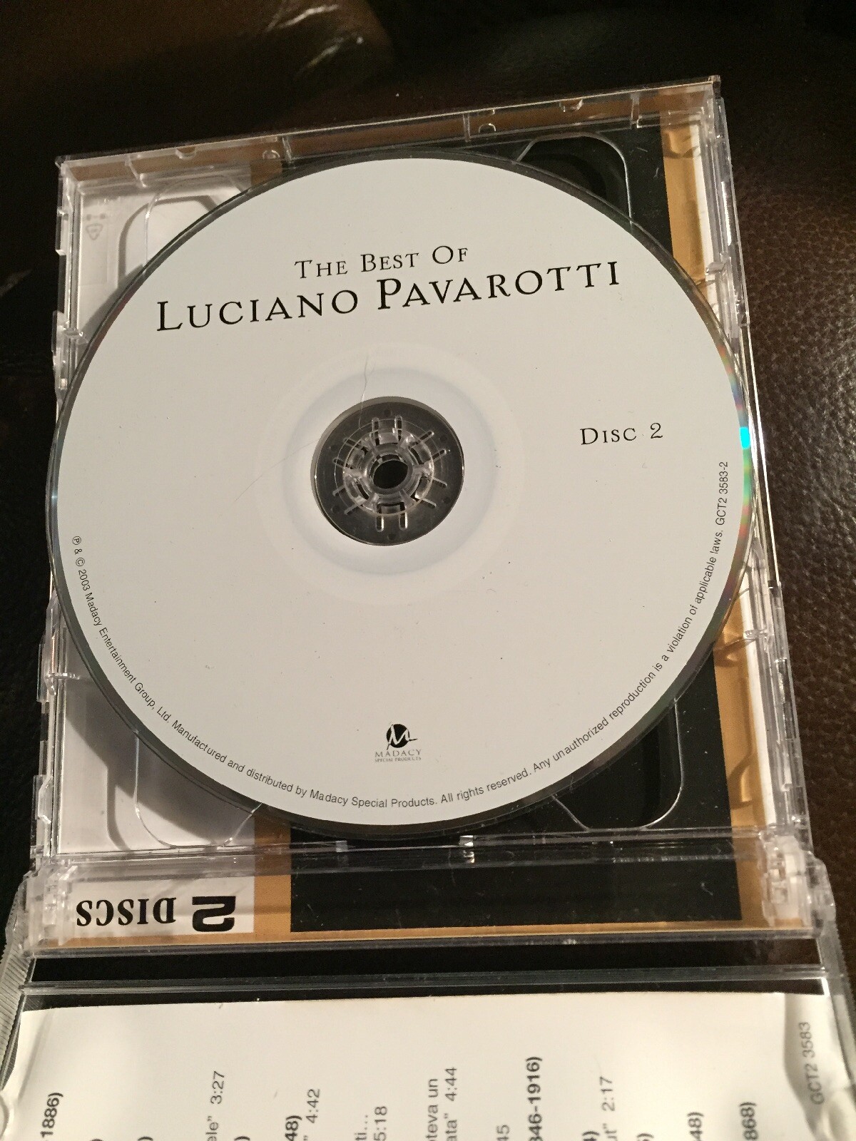 Best of Luciano Pavarotti [Madacy] (CD, Jan-2004, 2 Discs, Madacy ...