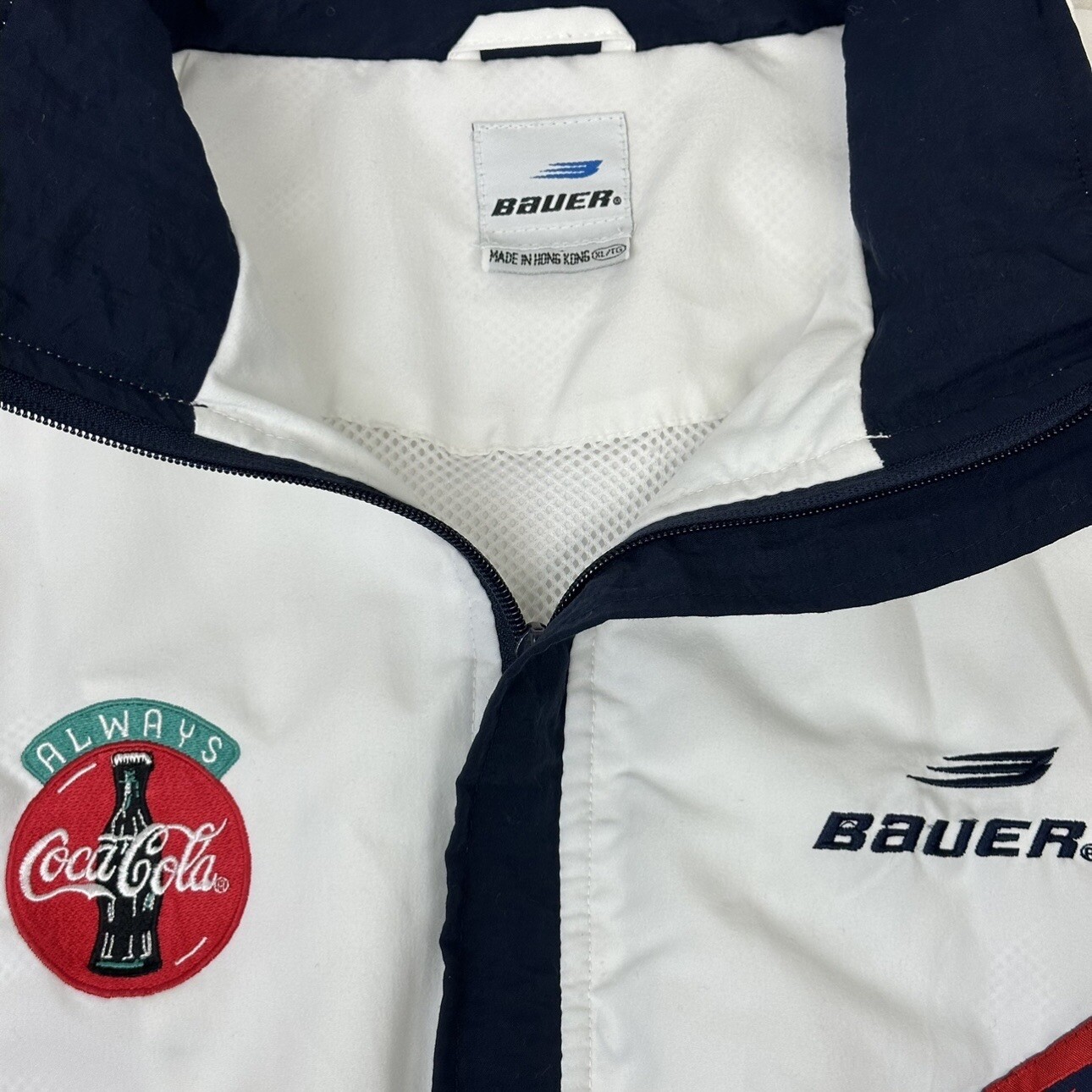 Rare Vintage Bauer Always Coca-Cola Windbreaker Track… - Gem