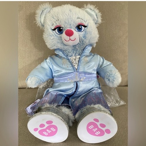 Disney Frozen Elsa Build A Bear Plush Teddy With Dress Outfit NICE! | eBay