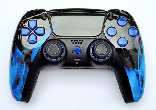 Custom PS5 Dualsense Controller - Blue Flame *NEW* | eBay