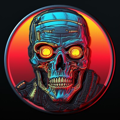 Futuristic Robot Patch Iron-on Applique Halloween Cosplay Sci-Fi ...