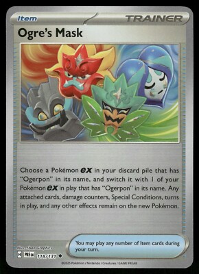 Ogre's Mask (Poke Ball Pattern) NM 118/131 SV: Prismatic Evolutions ...