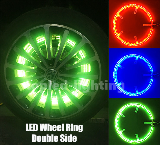 14 inch Double Side Led Light Strip RGB Wheel Ring Light Kit for ...
