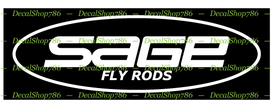 Sage Fishing Rods II - Outdoor Sports - Vinyl Die-Cut Peel N' Stick ...