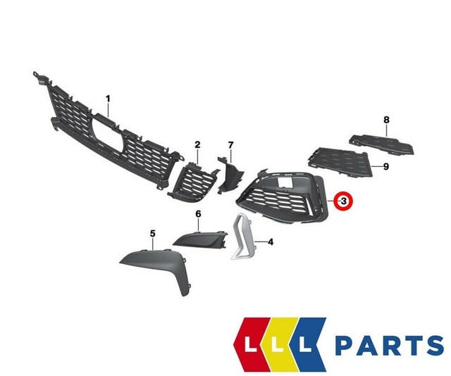 Genuine BMW 3 Series G20 M Sport Air Intake Open Right Grill ...