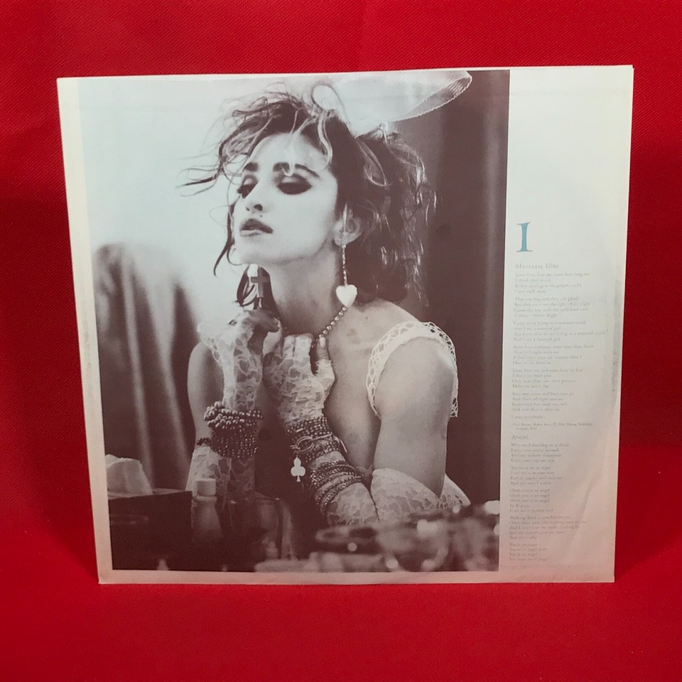 MADONNA Like A Virgin 1984 UK VINYL LP + INNER Material Girl Angel ...
