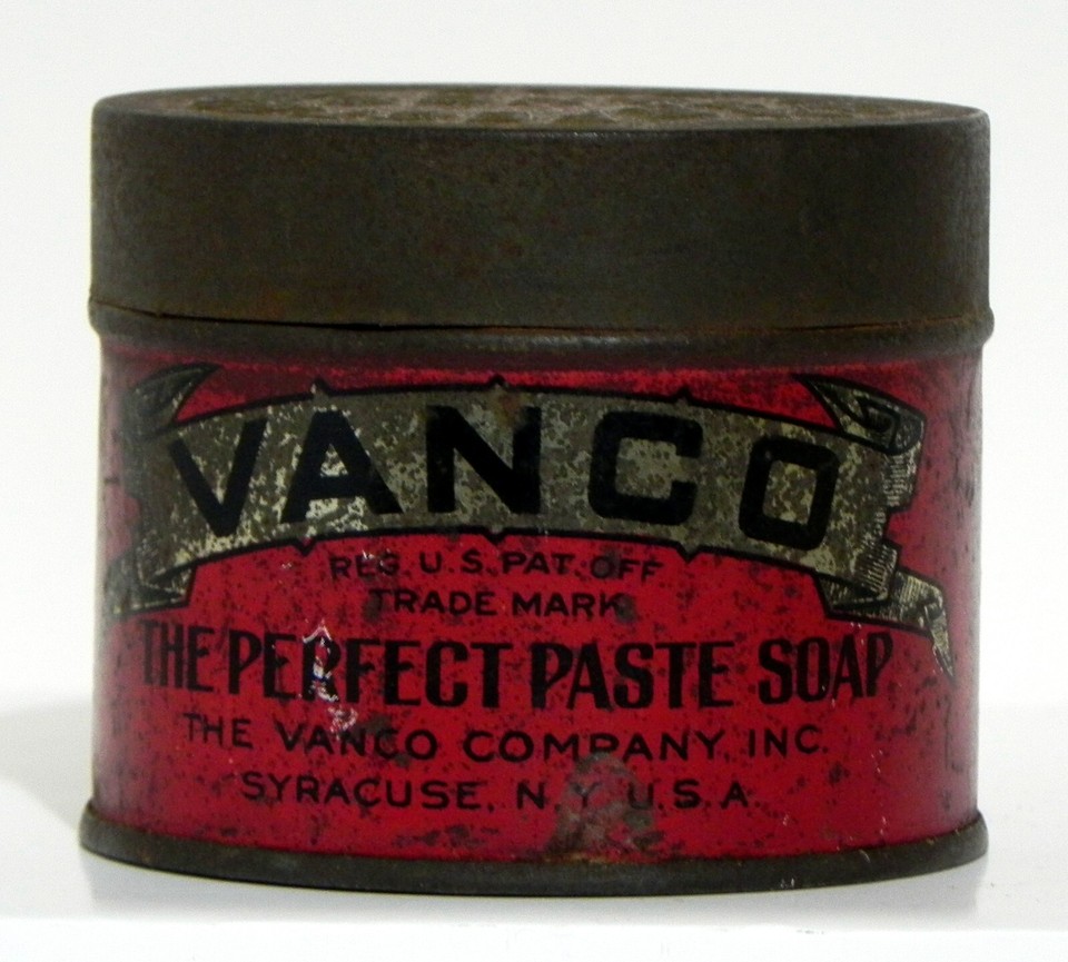 Three Vintage Hand Soap Tins Cans Skat, Vanco (Syracuse) Glad Hand ...