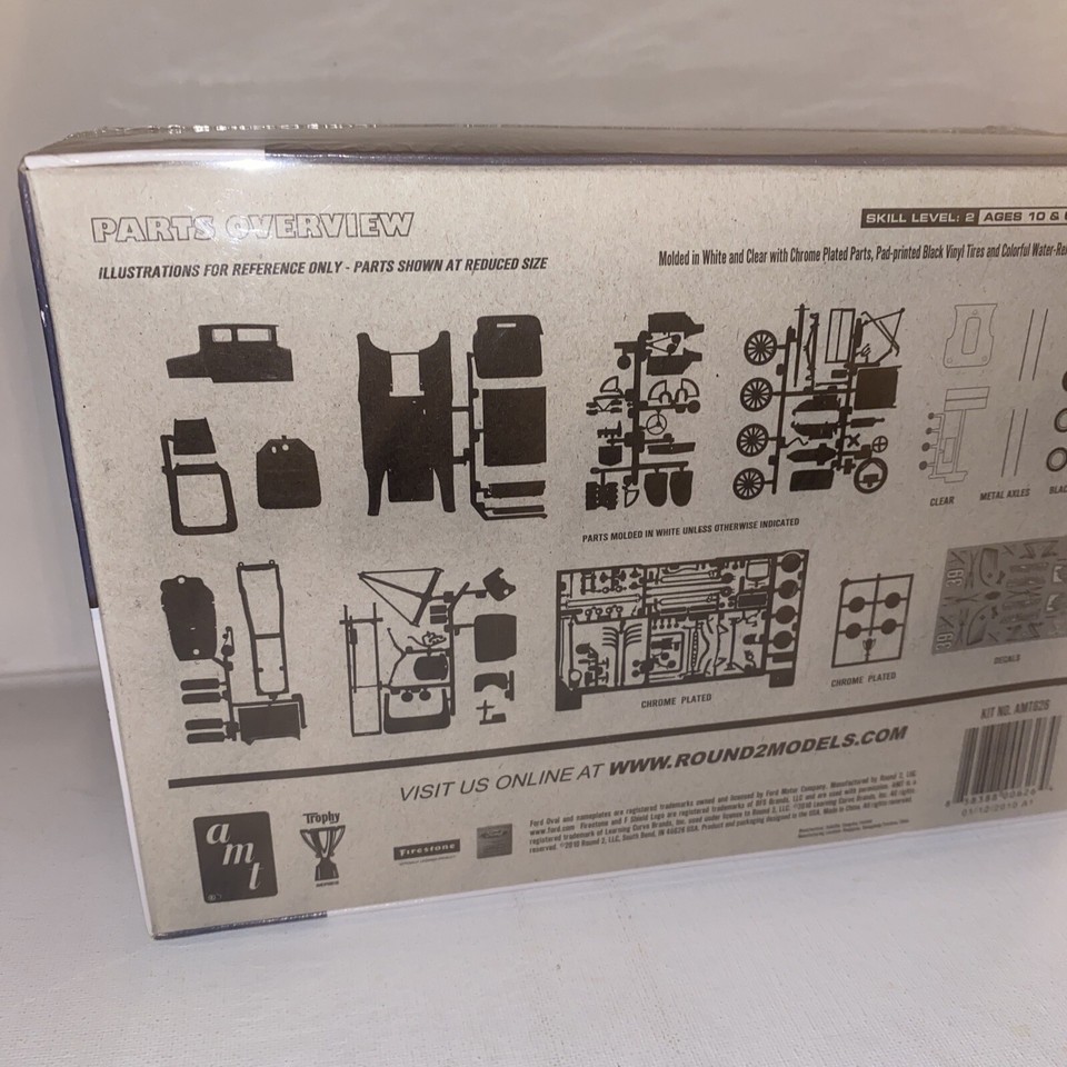 AMT ERTL 1925 MODEL T FORD 3 In 1 1/25 Scale Model Kit 626 UNBUILT 2010 ...