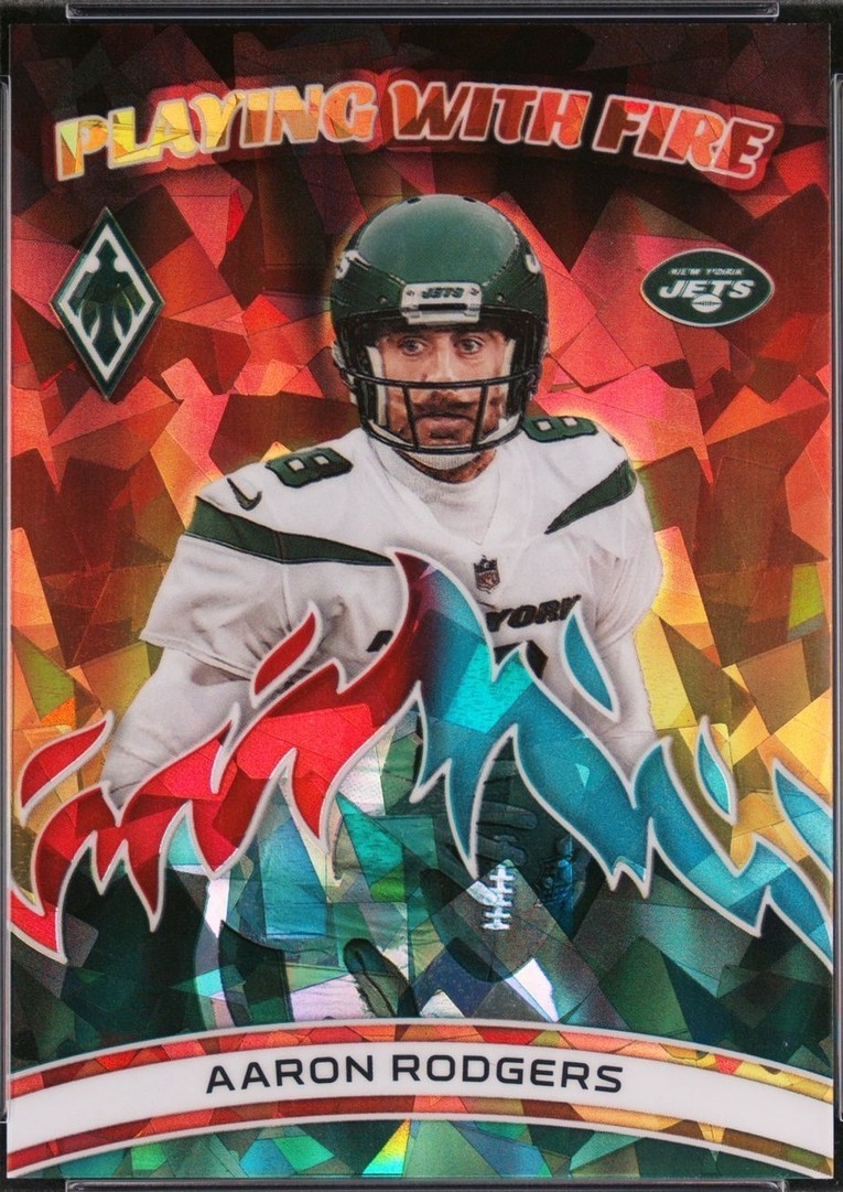2023 Panini Phoenix - Playing with Fire Aaron Rodgers #PWF-7 Fire & Ice ...