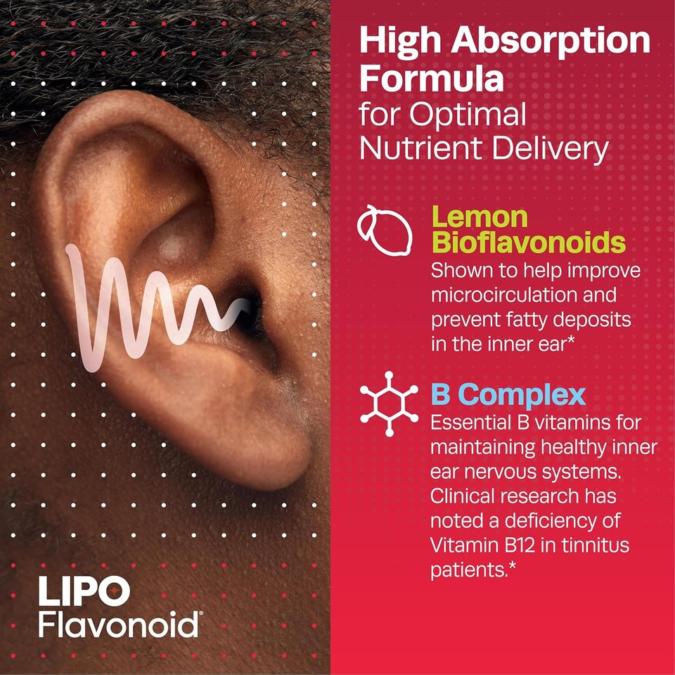 Lipo Flavonoid Plus, Tinnitus Relief For Ringing Ears, OTC Ear ...